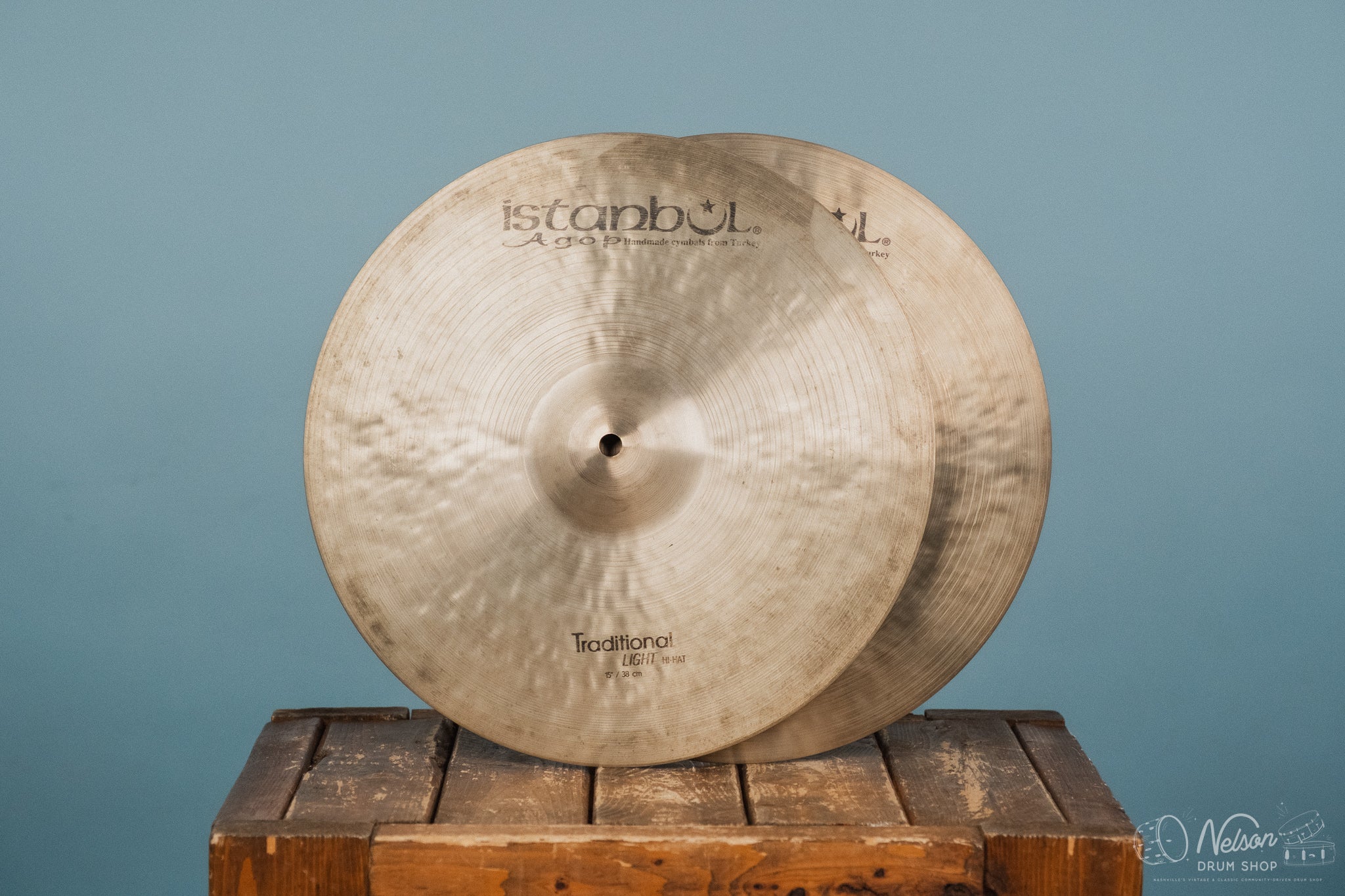 Used Istanbul Agop Traditional Light Hi-Hats - 15" – Nelson Drum Shop