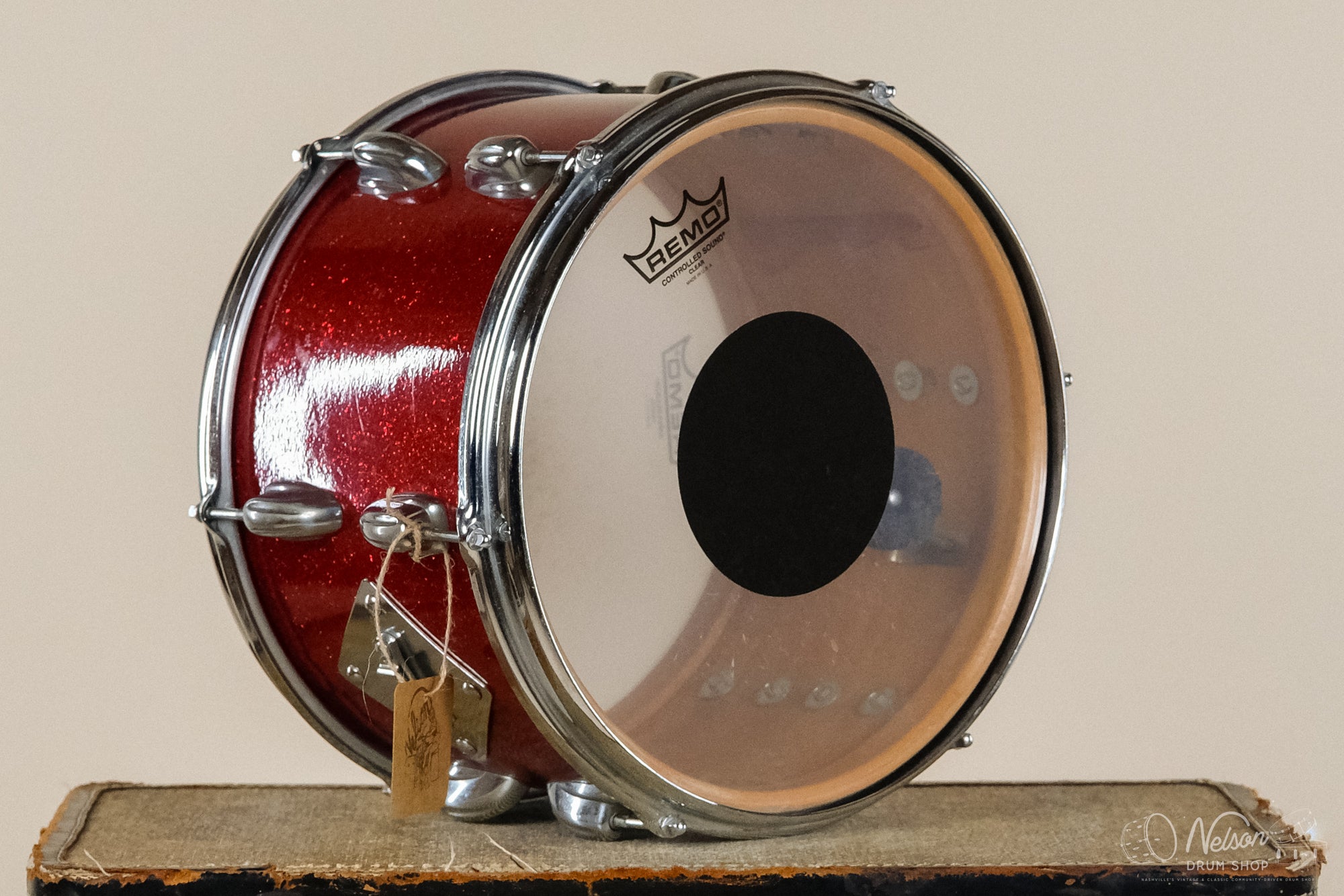 1966 Slingerland Mounted Tom in Red Sparkle - 8x12 – Nelson Drum Shop