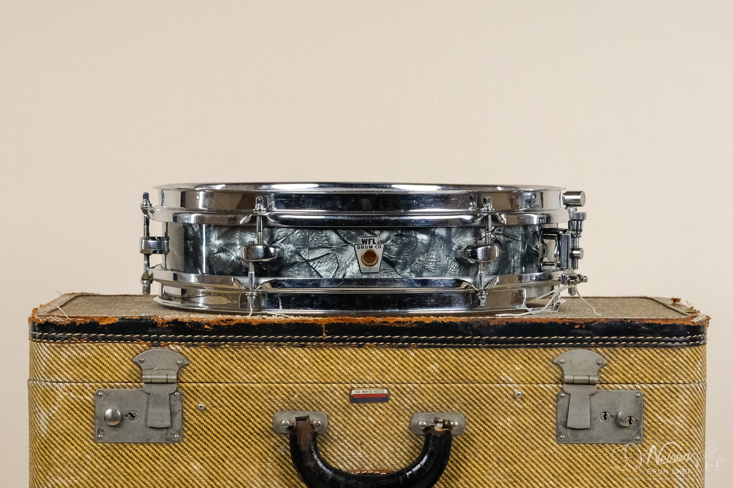 1940s WFL 'Bebop' in Black Diamond Pearl - 3x13 – Nelson Drum Shop