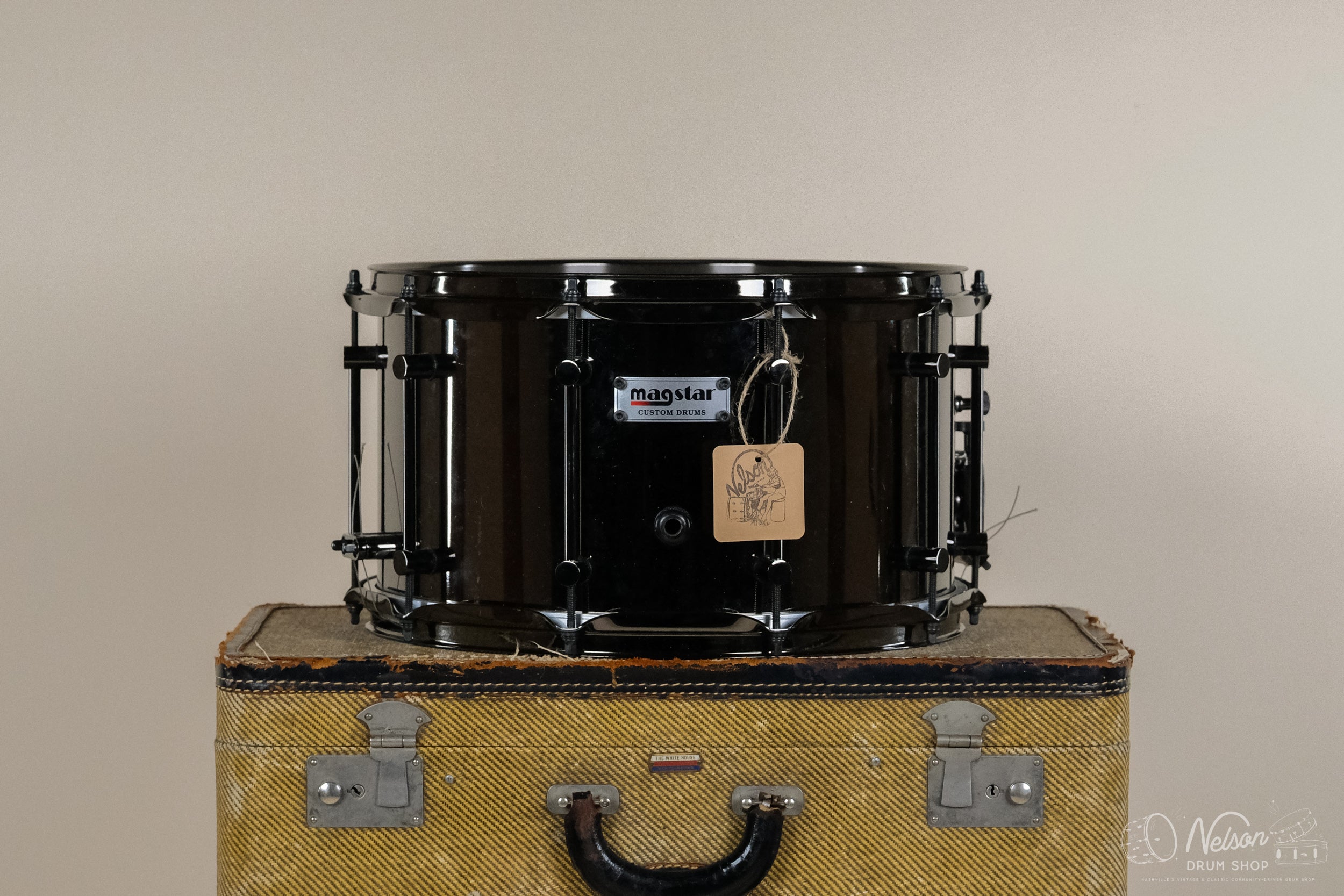 Used Magstar NOB in Black - 8x14 – Nelson Drum Shop