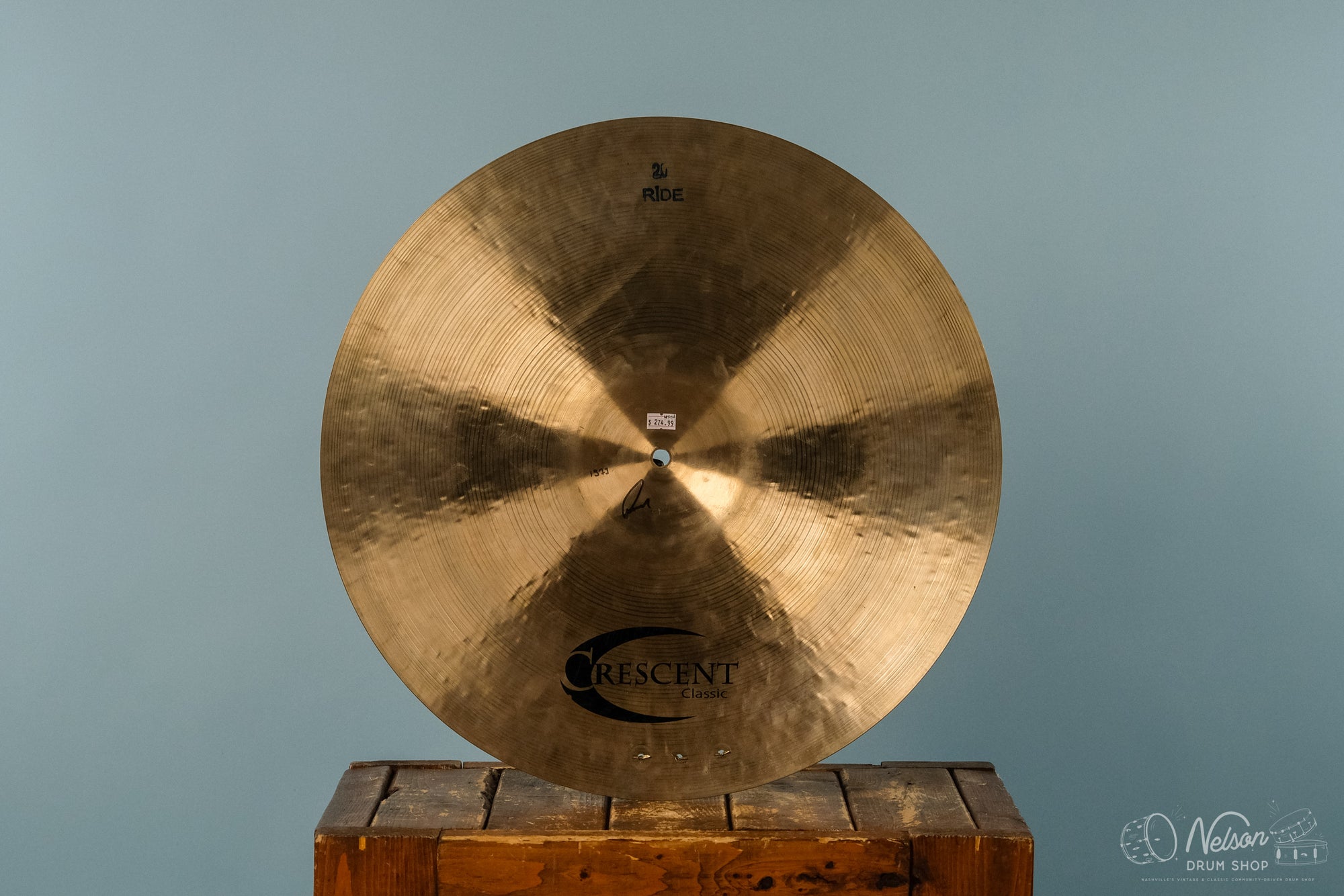 Used Crescent Classic Ride w/Rivets - 20" – Nelson Drum Shop