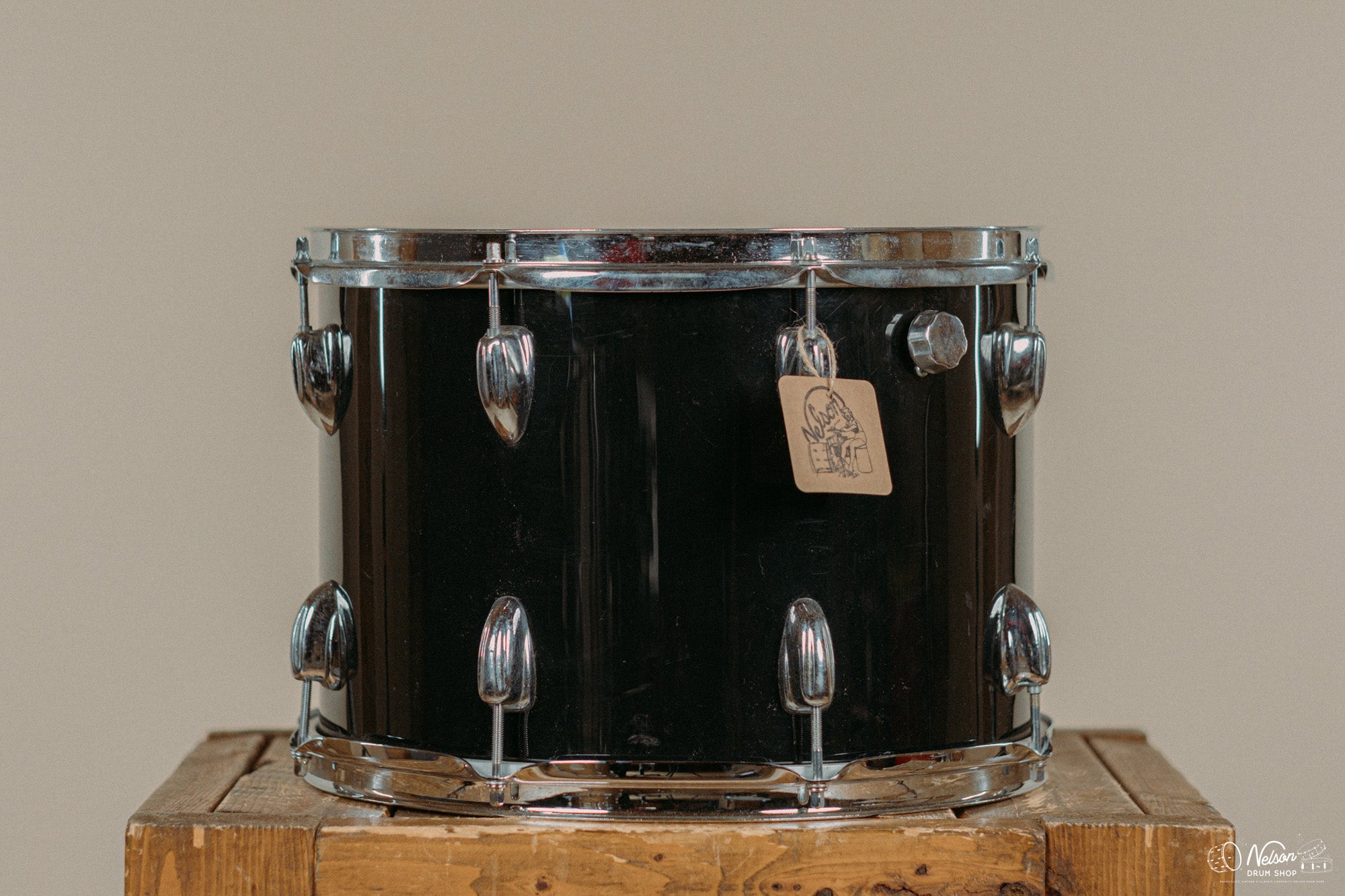 1970s Slingerland 3ply Rack Tom rewrapped in Black - 10x14 – Nelson ...