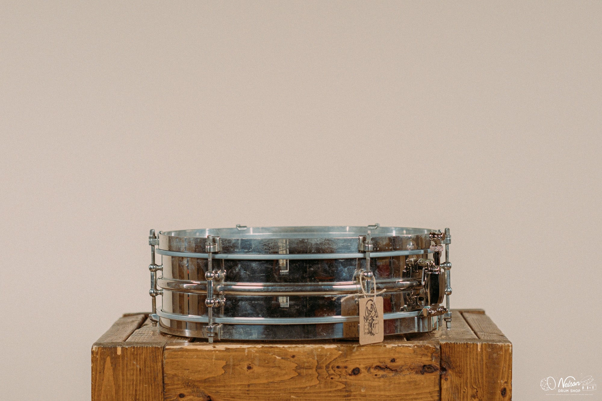 1920s Ludwig 'Dance Model' 2pc NOB 6 lug - 4x14 – Nelson Drum Shop