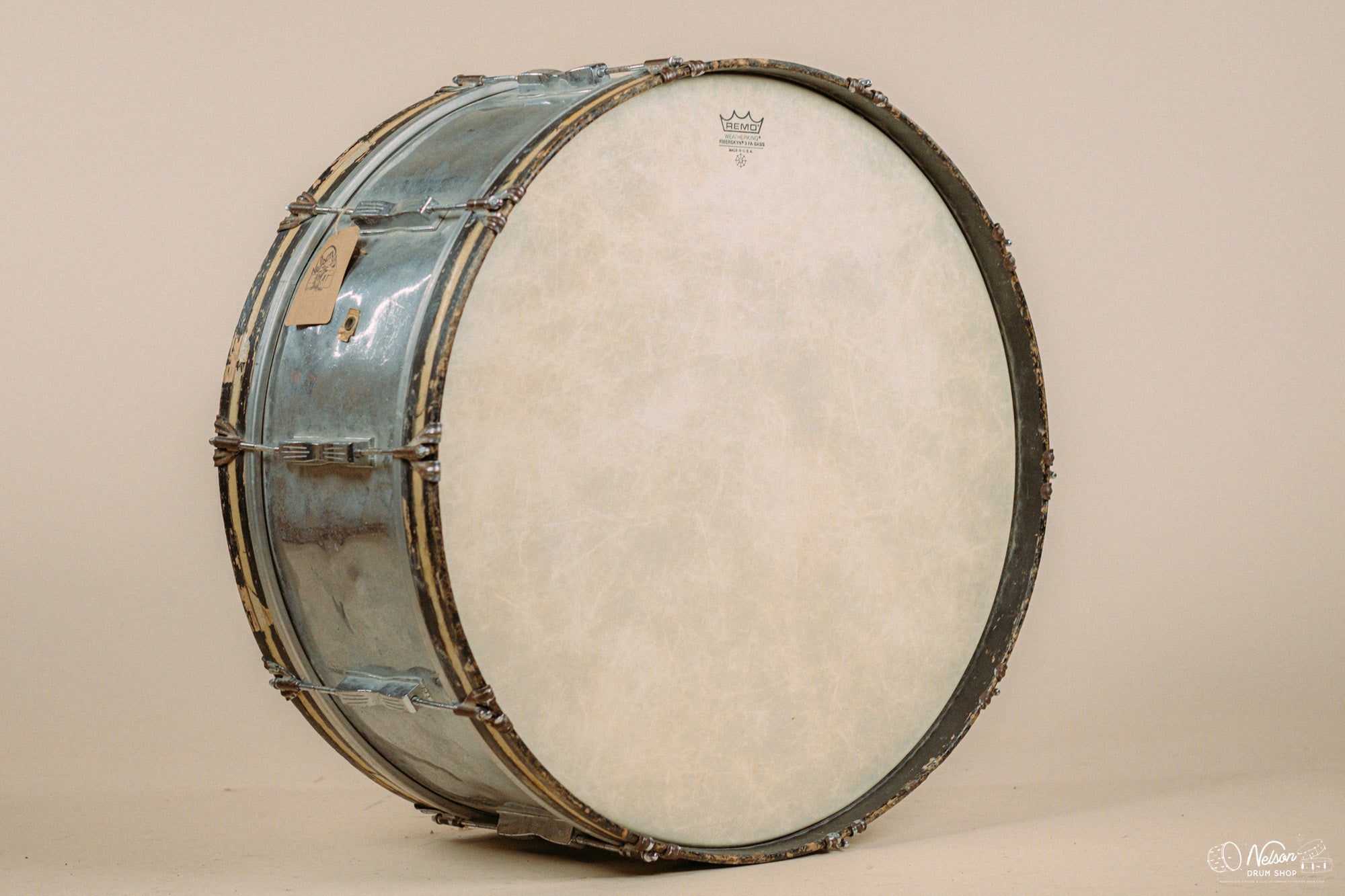 1960s Ludwig Stainless Steel Scotch Bass Drum - 10x26 – Nelson Drum Shop