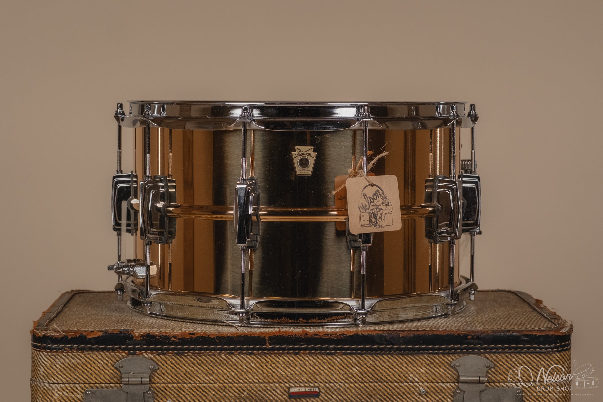 Ludwig LB508 Supraphonic Bronze - 8x14 – Nelson Drum Shop