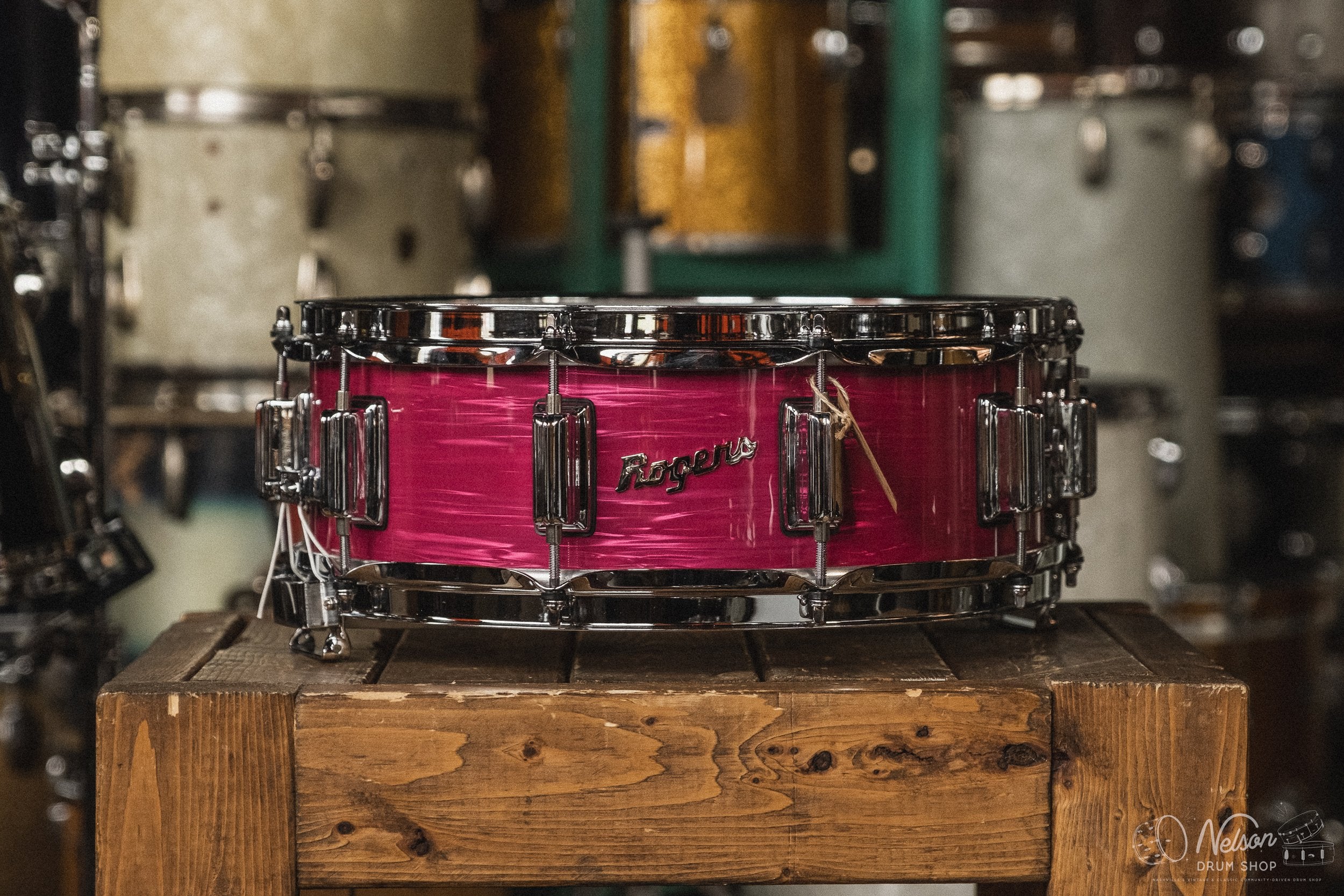 Rogers 'Dyna-Sonic' in Red Ripple - 5x14 – Nelson Drum Shop